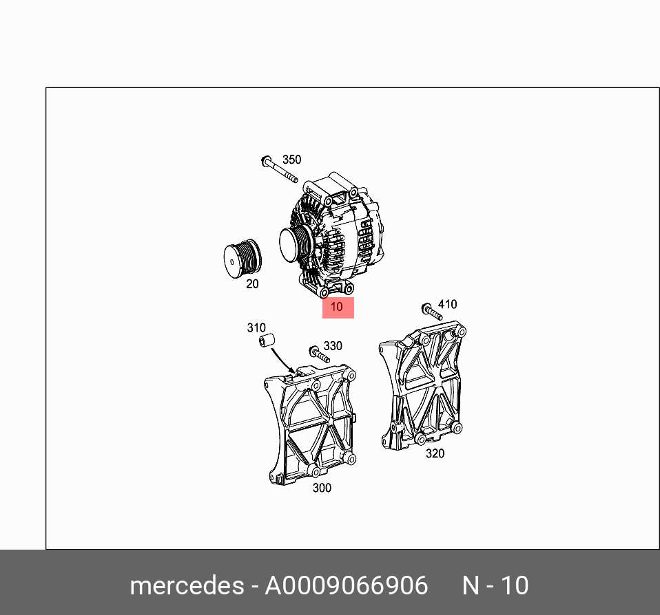 A0009066906 (A 000 906 69 06) MERCEDES BENZ Drehstromgener. | Купить ...
