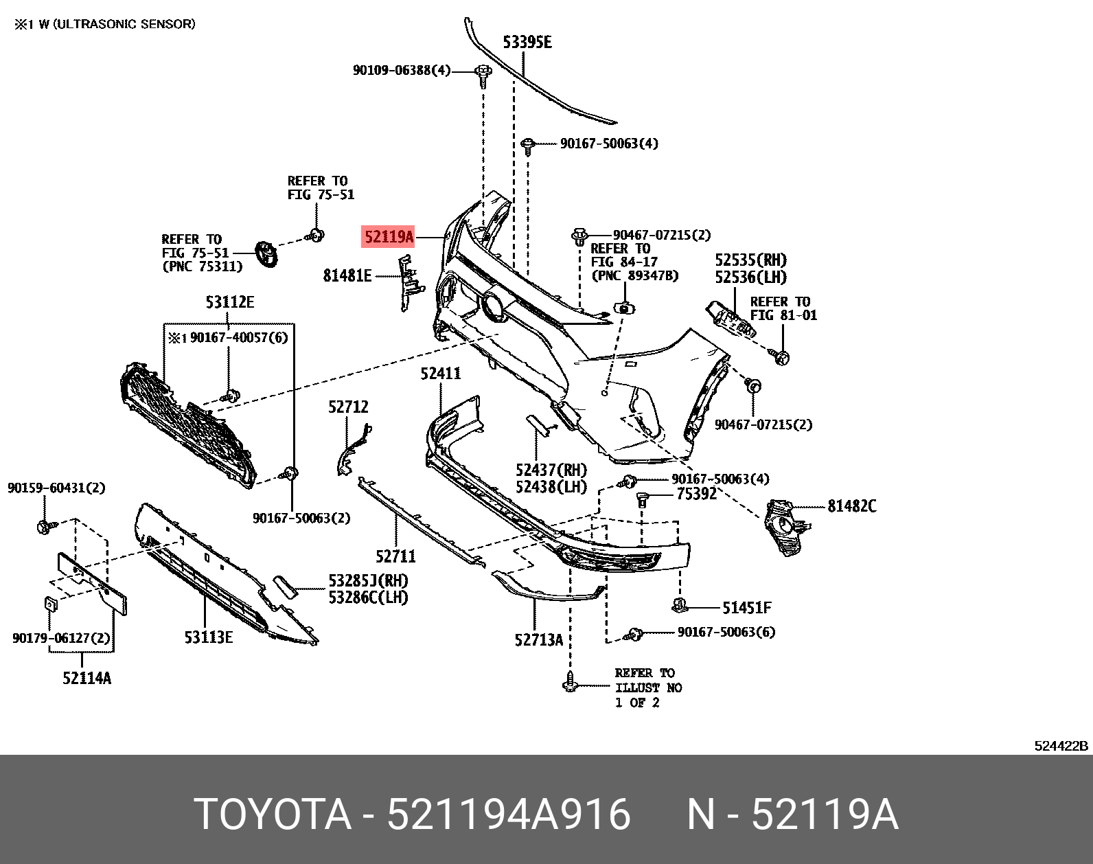 Toyota RAV4 19-20 BUMPER FRONT - 52119-4A916 | Spare Parts Shop ...