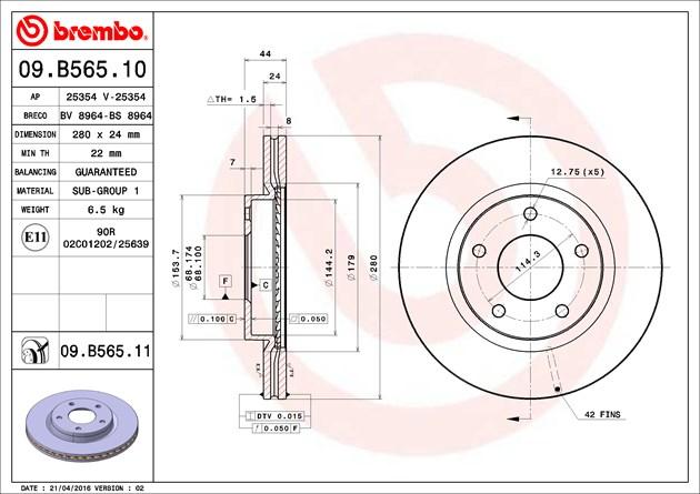 Brembo brake system