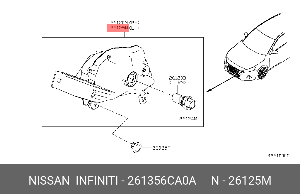 Nissan ALTIMA 19-20 FRONT LAMP LH - 26135-6CA0A | Spare Parts Shop ...