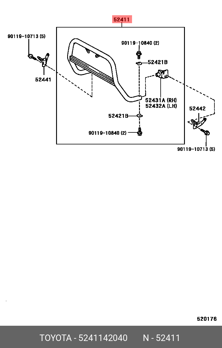Toyota RAV4 13-15 BUMPER FRONT LOWER [2] - 52411-42040 | Spare Parts ...