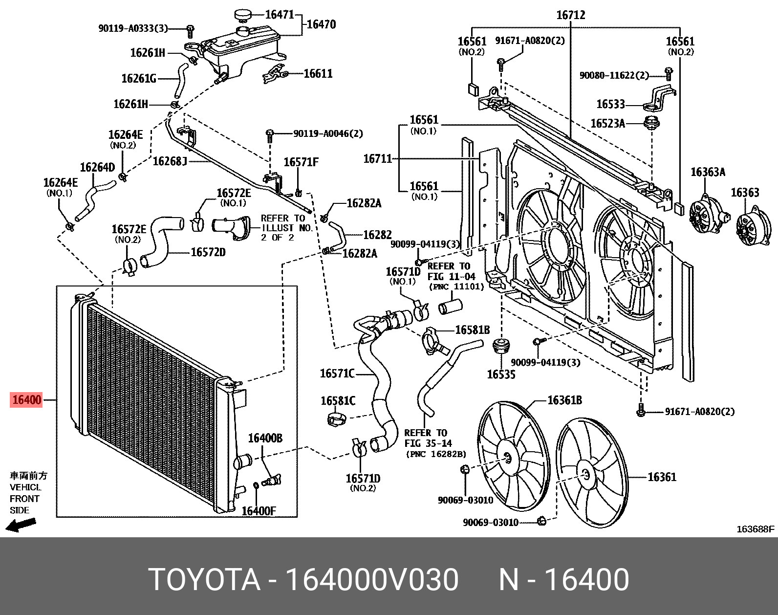 Toyota RAV4 16-19 RADIATOR 2.5L MT HYBRID PA16 - 16400-0V030 | Spare ...