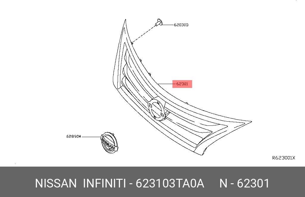 Nissan ALTIMA 13-15 GRILLE CHRM - 62310-3TA0A | Spare Parts Shop ...