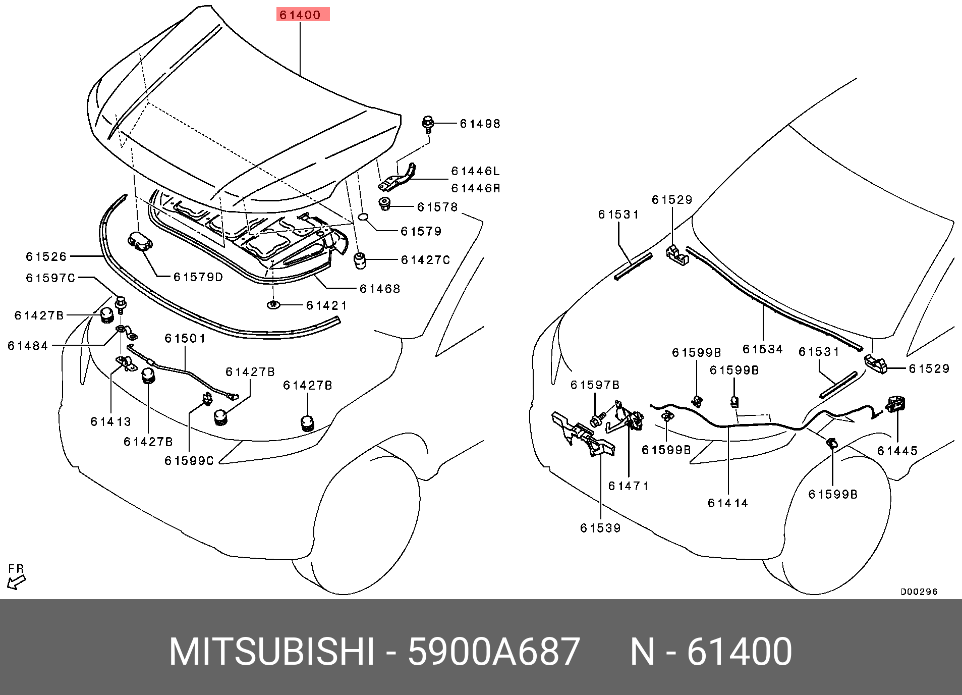 Mitsubishi L200 15-19 HOOD - 5900A687 | Spare Parts Shop - Allparts.ae