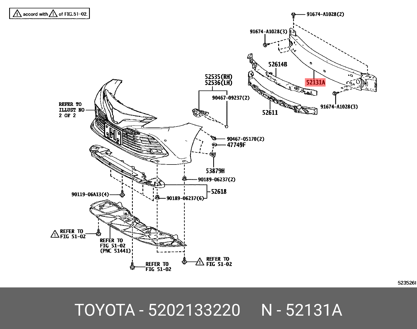 Toyota CAMRY 18-20 BUMPER INFORCEMENT FRONT CN - 52021-33220 | Spare ...