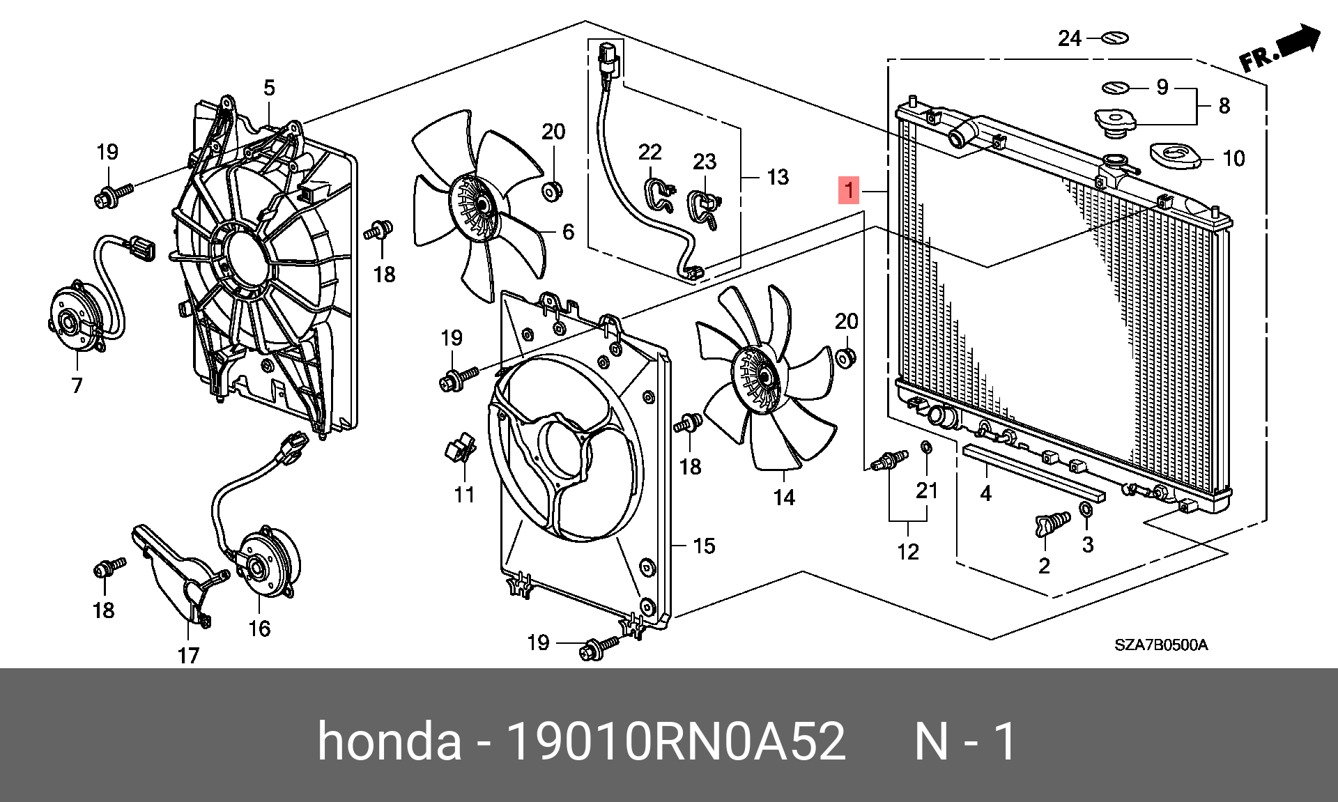 Honda PILOT 09-15 RADIATOR PA26 - 19010-RN0-A52 | Spare Parts Shop ...