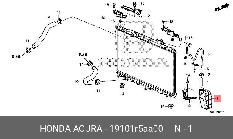 Honda CRV 12-16 SPARE TANK - 19101-R5A-A00 | Spare Parts Shop - Allparts.ae