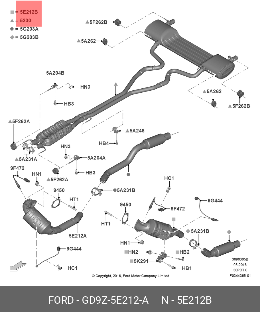 GD9Z5E212A FORD CONVERTER ASY - купить, цена в Санкт-Петербурге