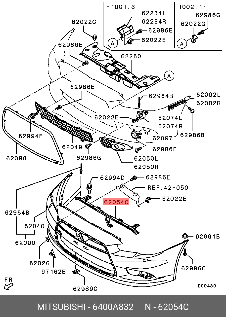 Mitsubishi LANCER EX 08-20 BUMPER RETAINER SMALL - 6400A832 | Spare ...