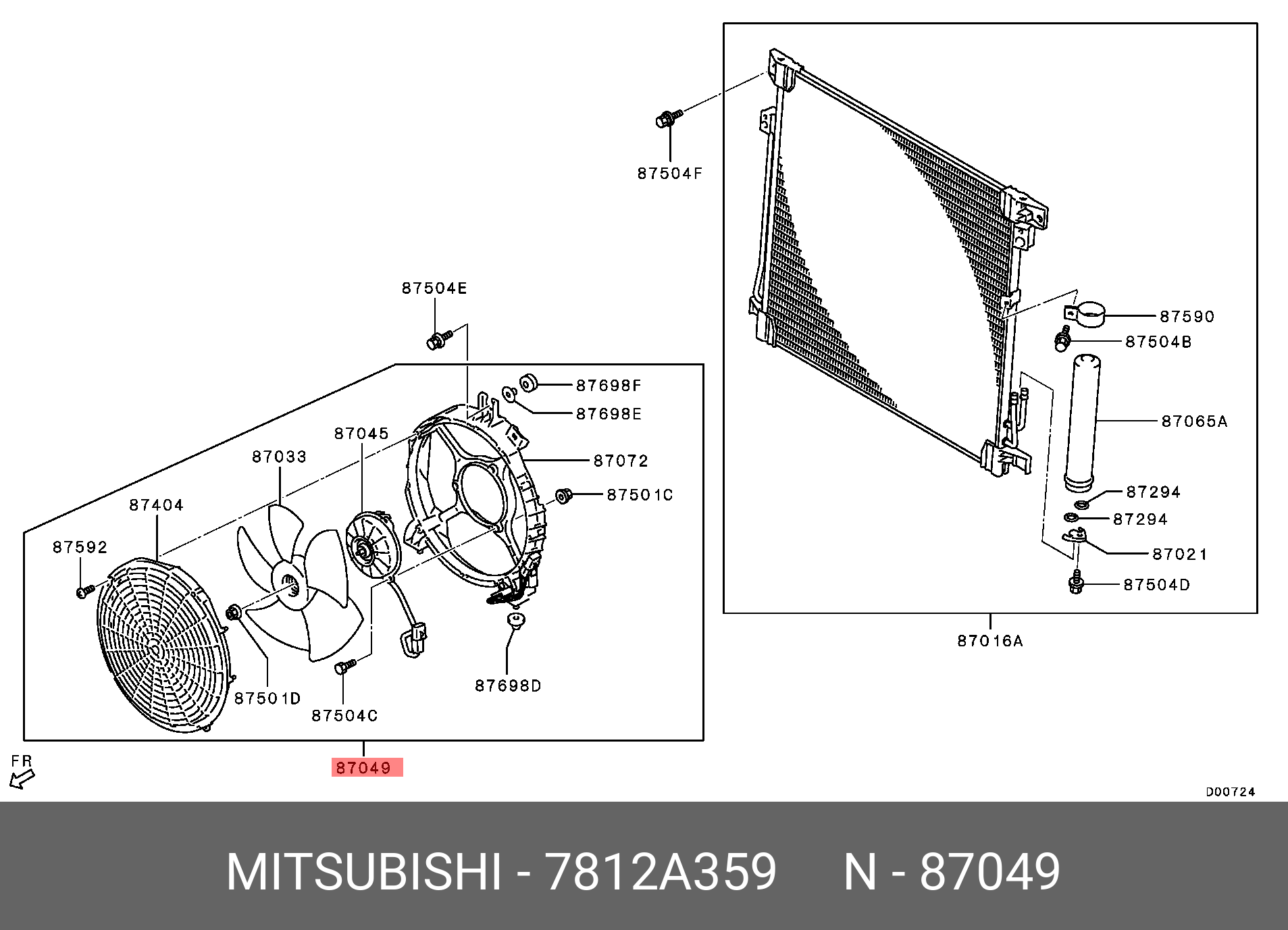 Mitsubishi L200 15-19 A/C FAN ASSLY - 7812A359 | Spare Parts Shop ...