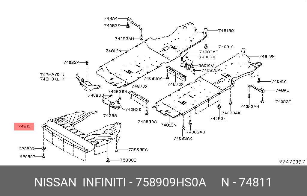 Nissan ALTIMA 16-18 ENGINE SHIELD - 75890-9HS0A | Spare Parts Shop ...