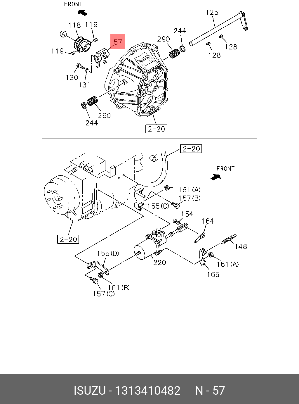 1-31341-048-2 Вилка КПП сцепления 6HK1 FSR90 ISUZU купить, цена в ...