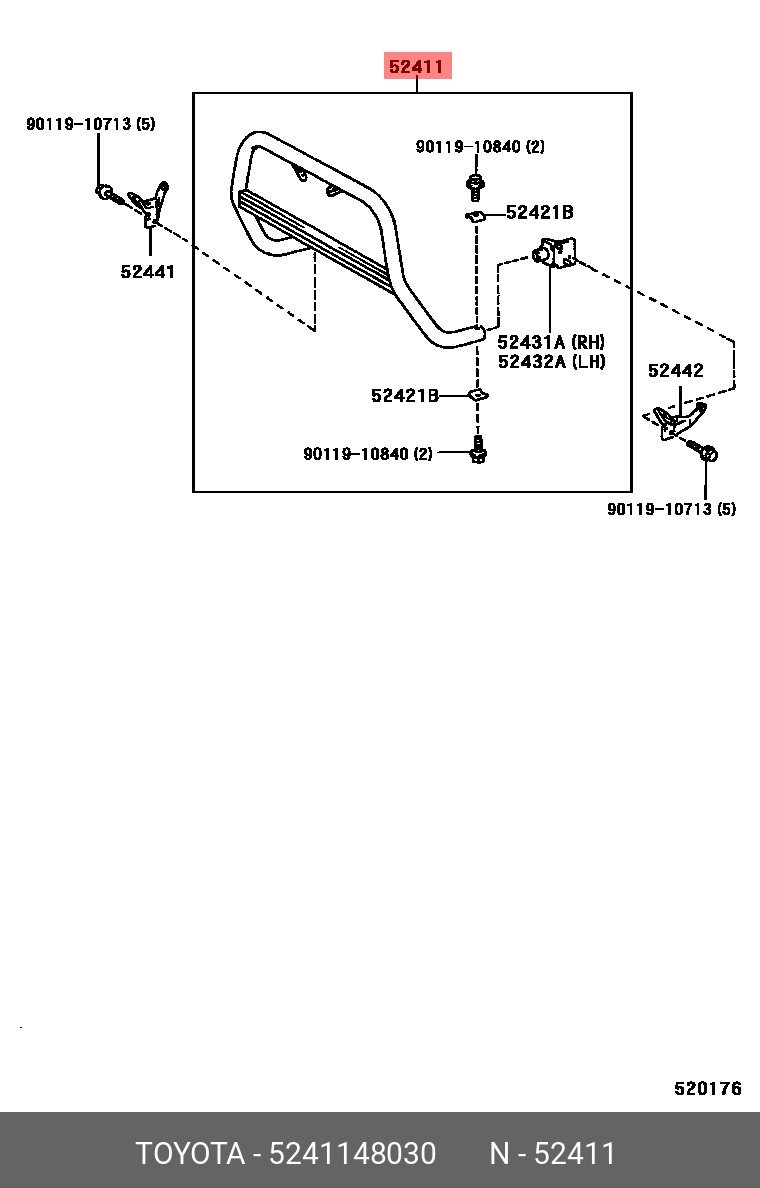 Lexus RX350 16-19 BUMPER SPOILER FRONT CENTER - 52411-48030 | Spare ...