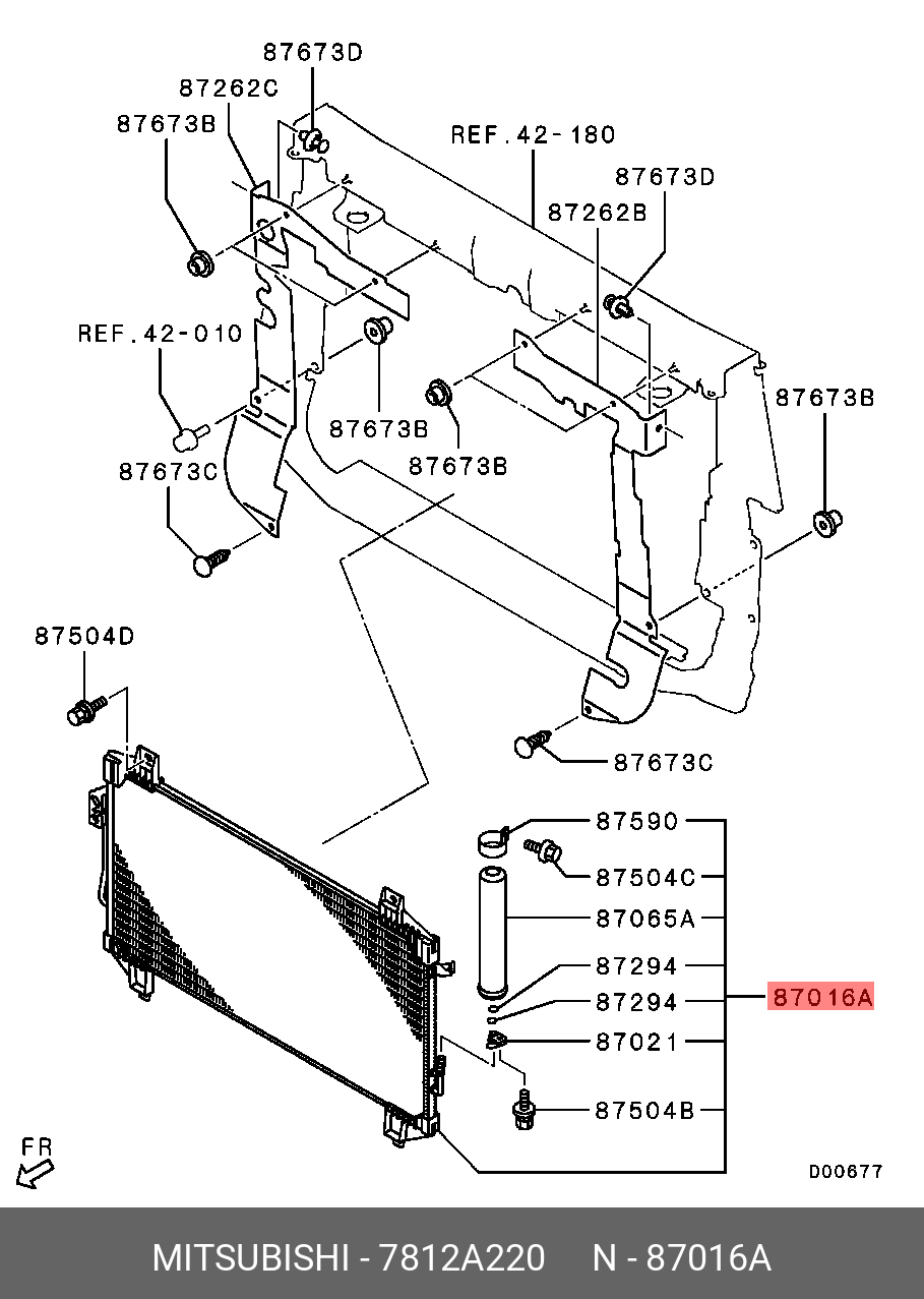 Mitsubishi OUTLANDER 13-20 CONDENSER DOUBLE HORSE - 7812A220 | Spare ...