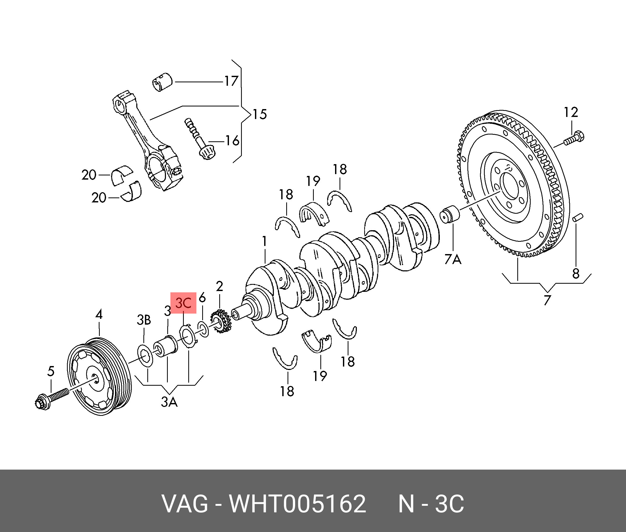 WHT 005 162 VAG Washer