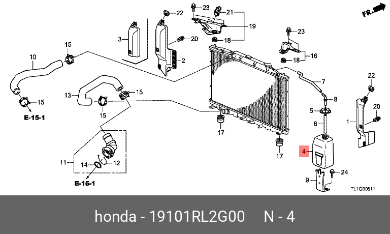 Honda SPARETANK CN - 19101RL2G00 | Spare Parts Shop - Allparts.ae