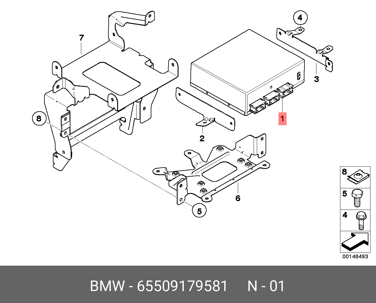 65509179581 (65 50 9 179 581) BMW ВИДЕОМОДУЛЬ | Купить запчасть
