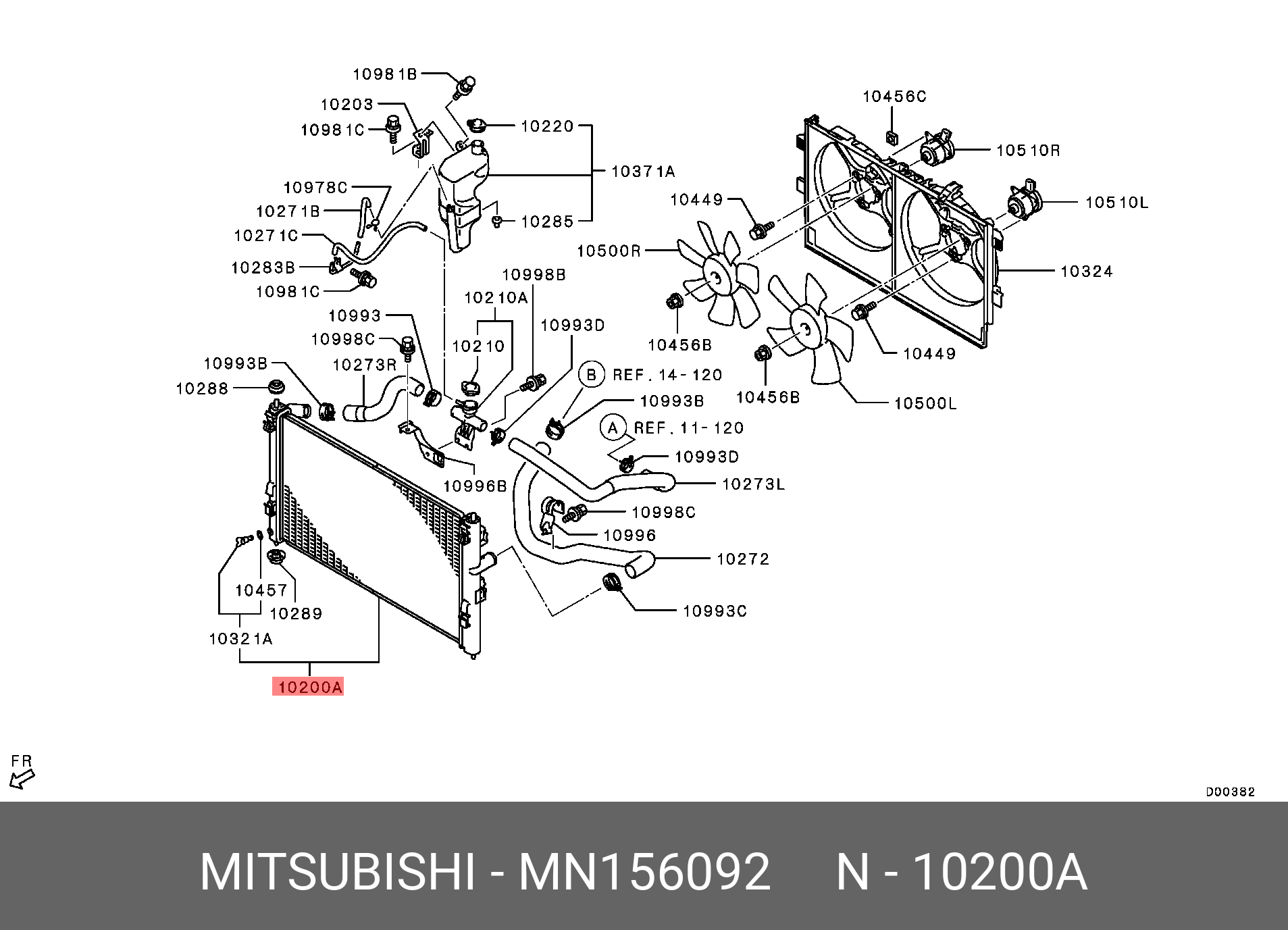 Mitsubishi LANCER EX 14-20 RADIATOR PA 26 - MN156092 | Spare Parts Shop ...