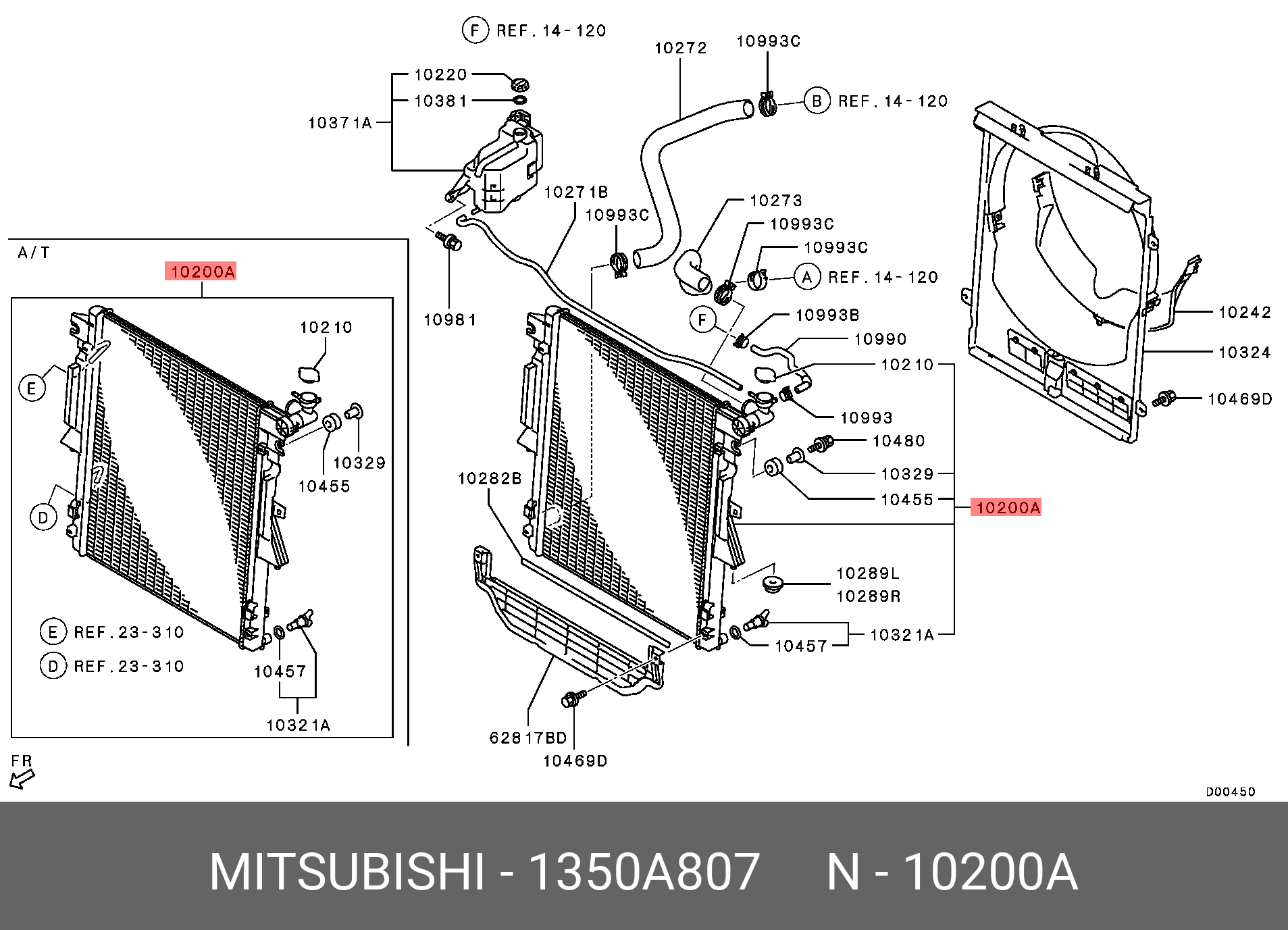 Mitsubishi L200 15-19 RADIATOR AT PA26 - 1350A807 | Spare Parts Shop ...