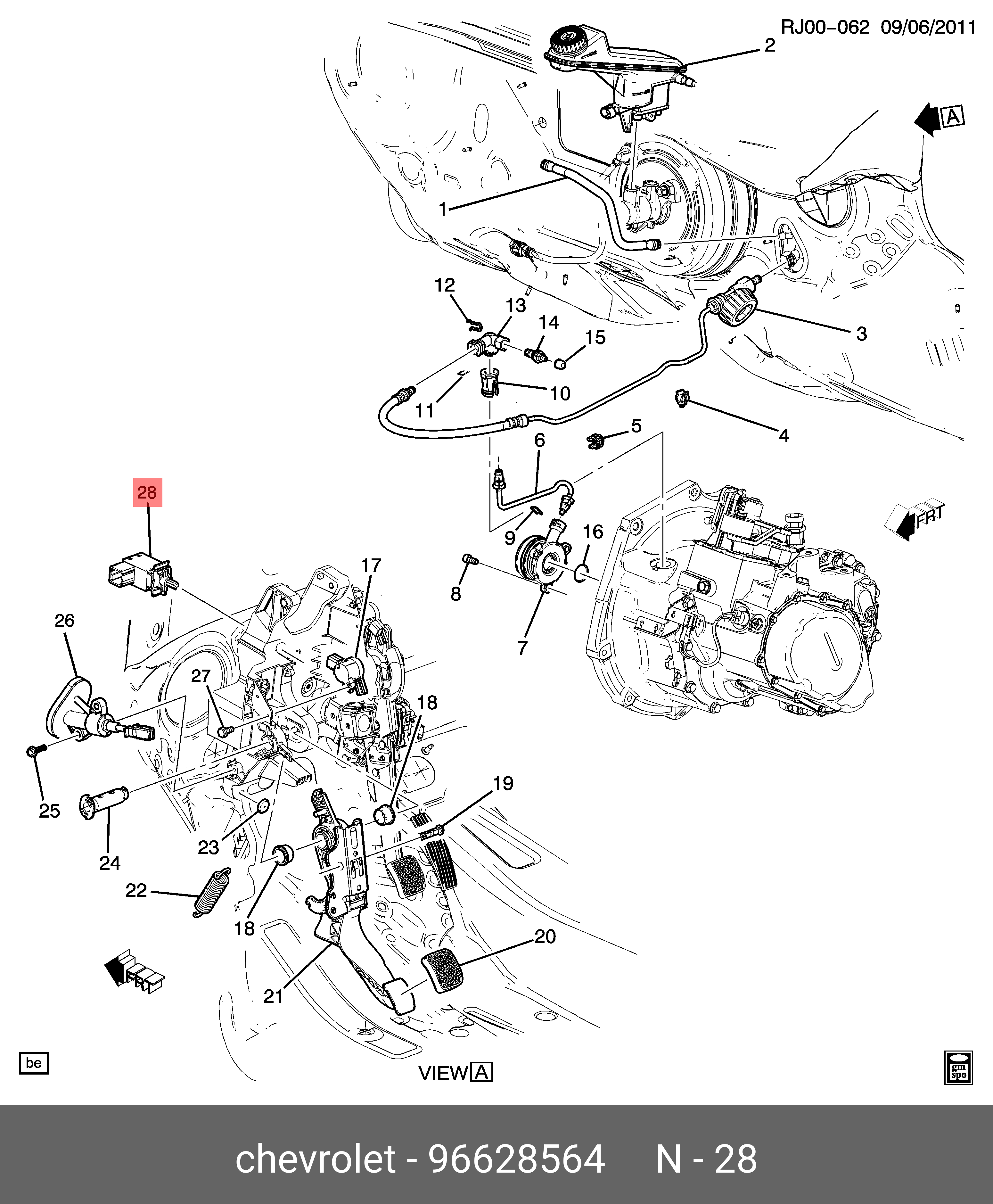 Запчасти CHEVROLET COBALT II 2011- - в наличии в Кирове, магазин ...