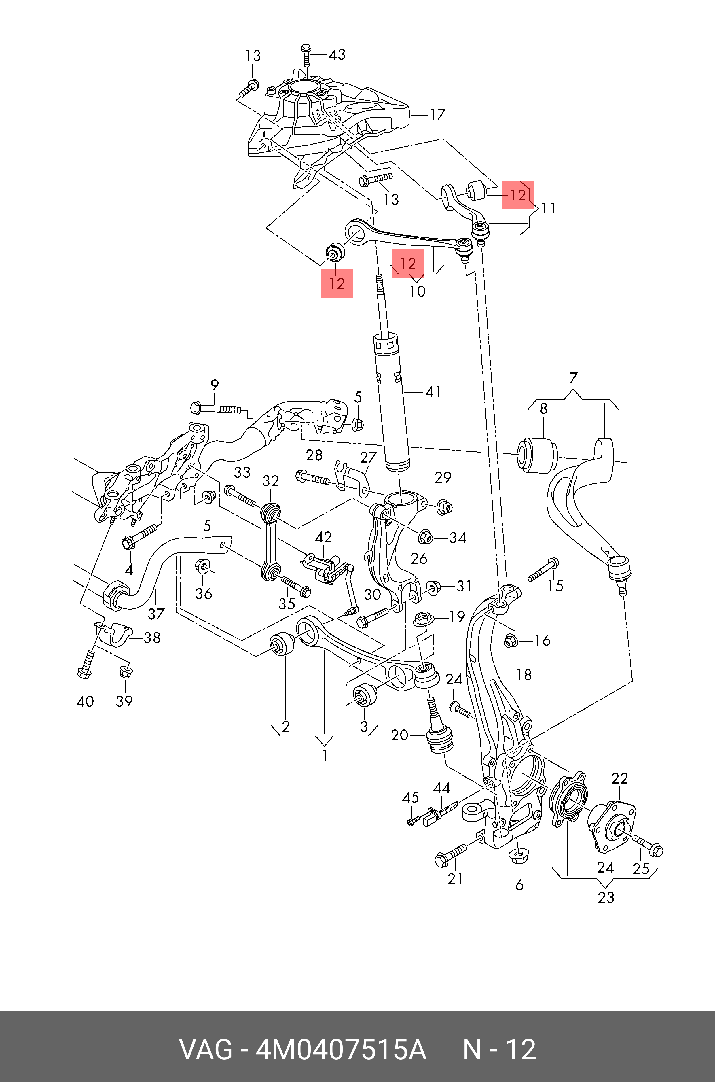 4M0 407 515 A VAG BUSHING