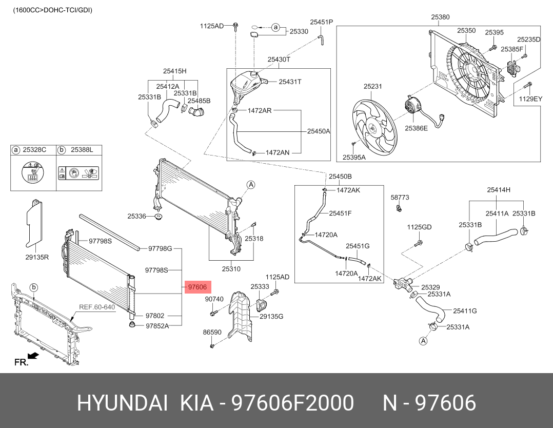 Hyundai ELANTRA 17-18 CONDENSER DOUBLE HORSE [2] - 97606-F2000 | Spare ...