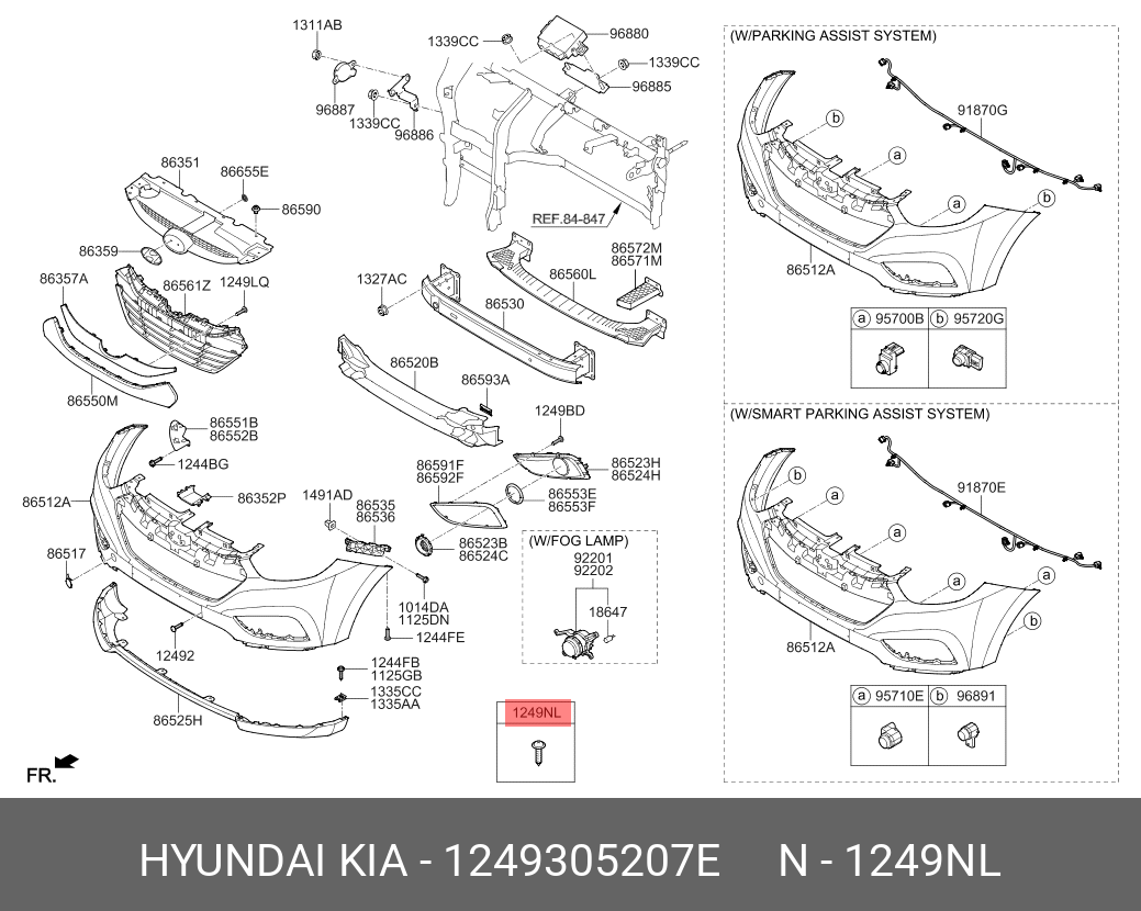Винт-саморез D 4MM HYUNDAI/KIA 1249305207E | купить в розницу и оптом