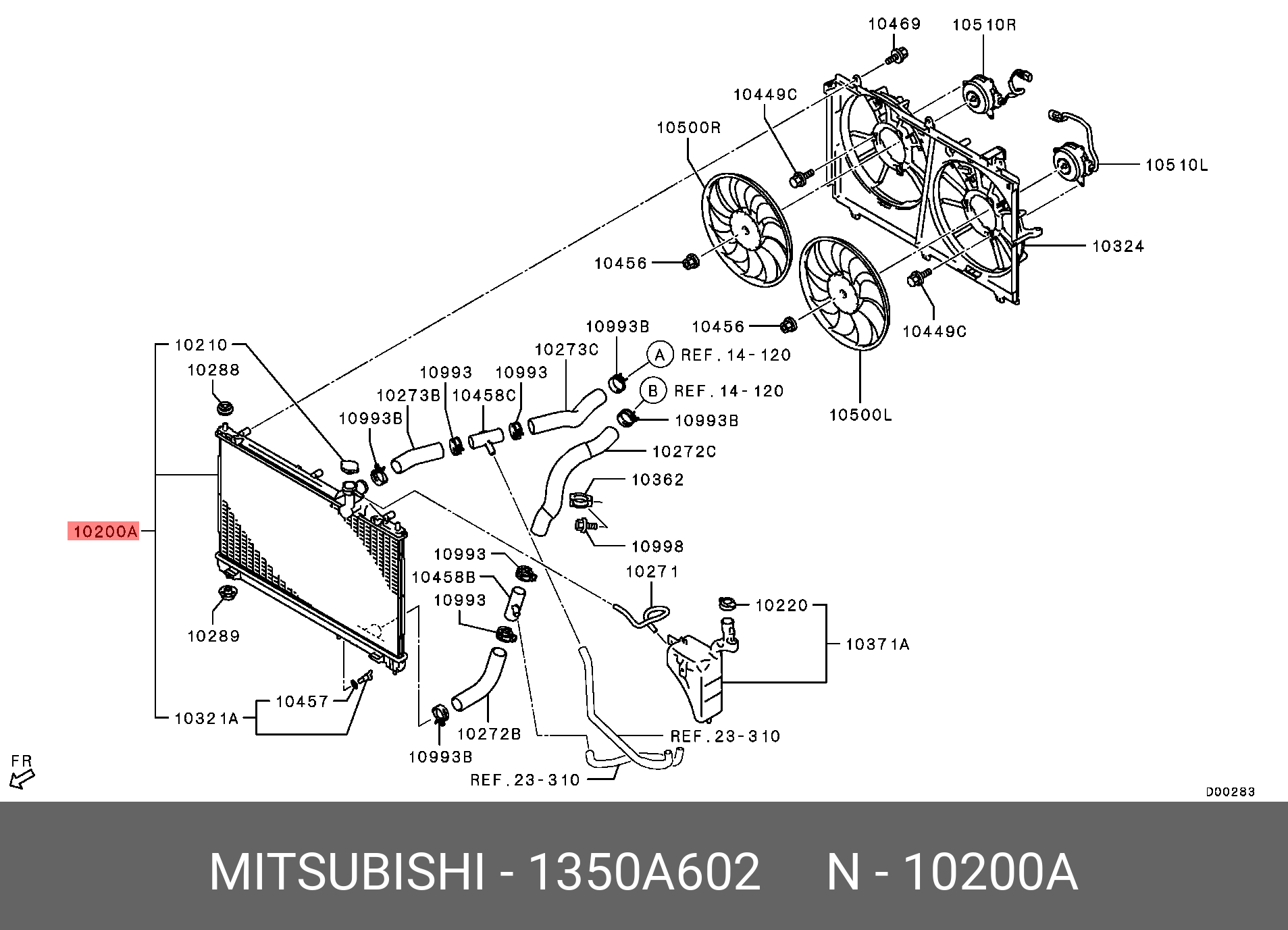 Mitsubishi OUTLANDER 13-20 RADIATOR PA16 - 1350A602 | Spare Parts Shop ...